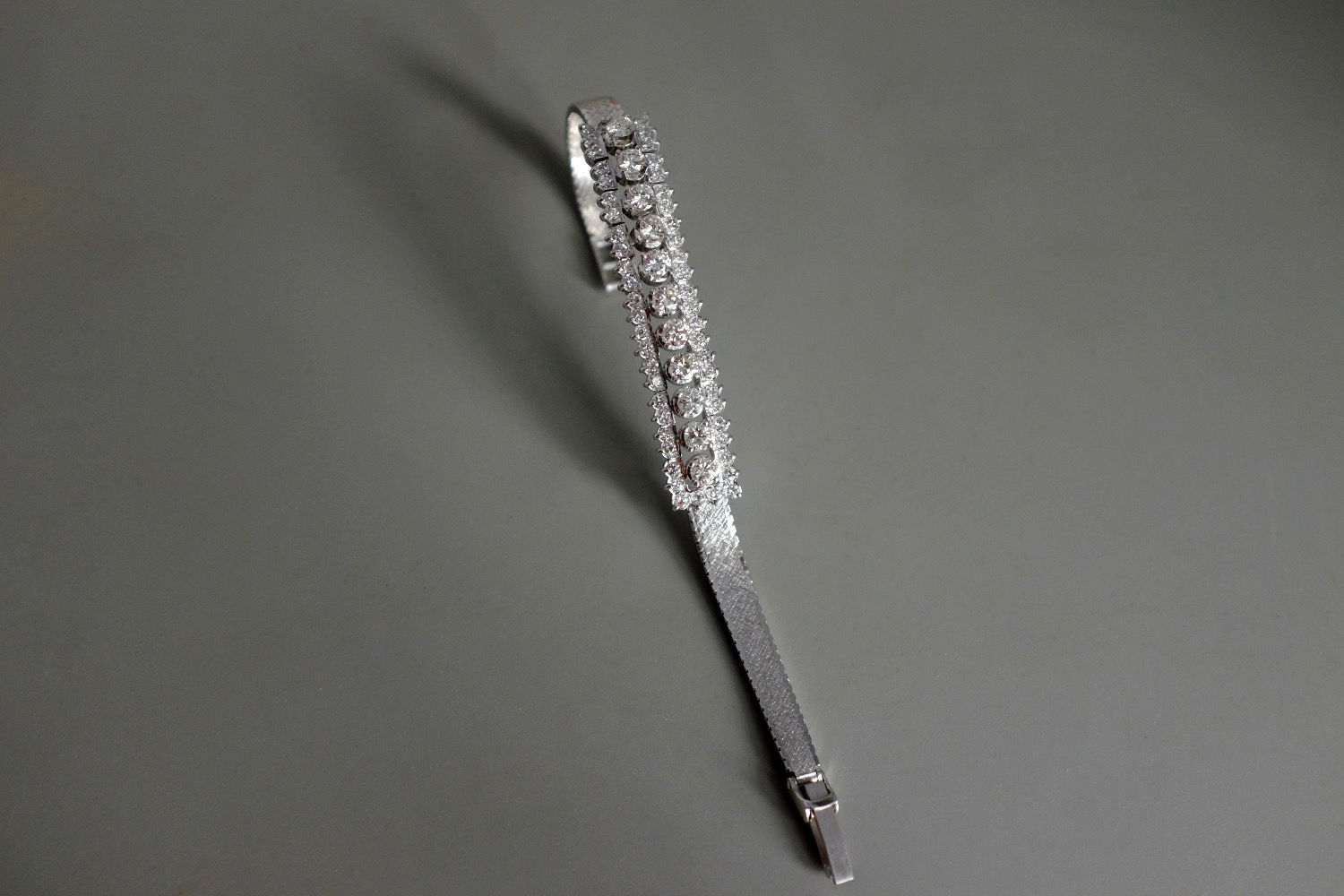 Antique Lace White Gold Diamond Bracelet 18k | Gem Gardener