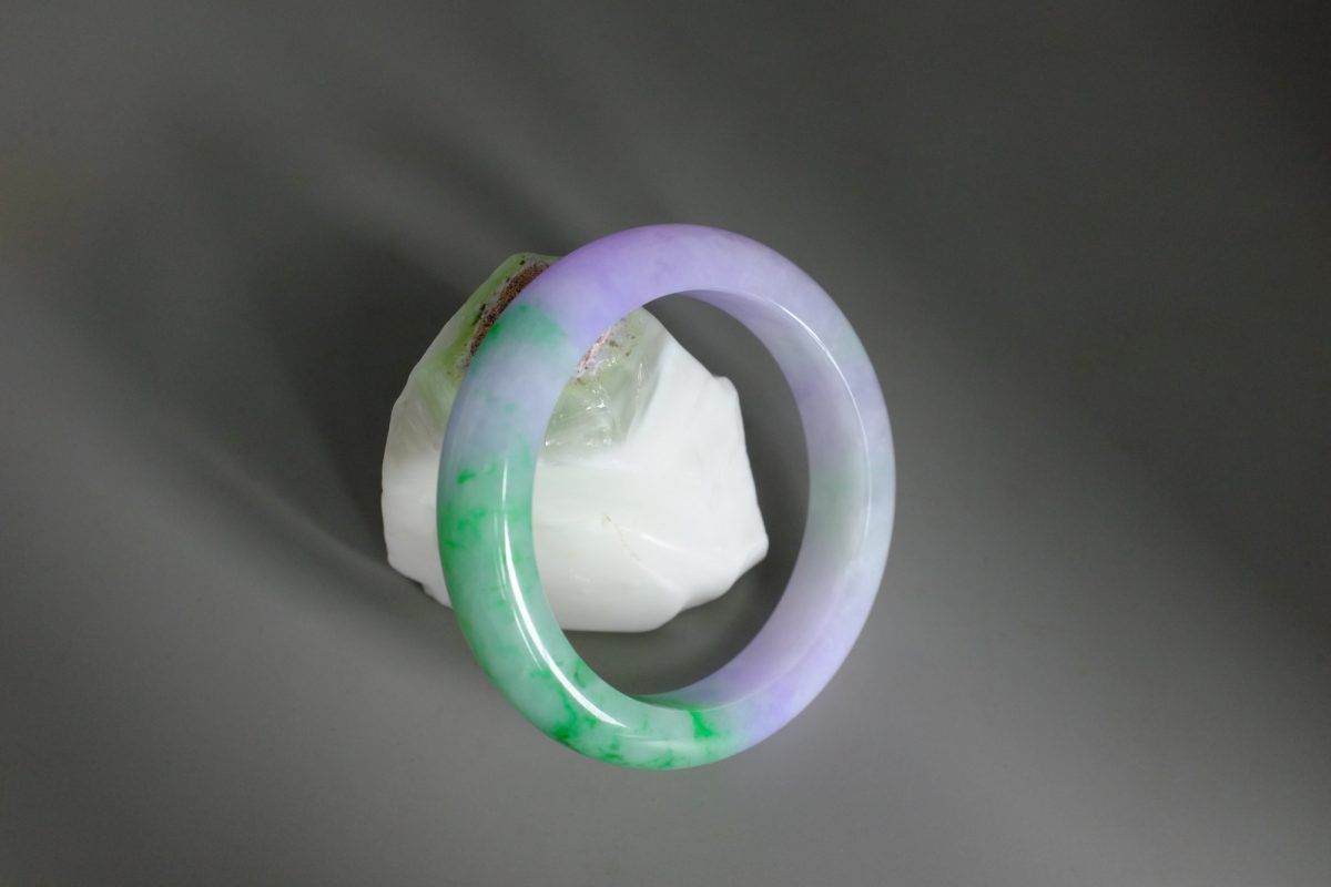 58mm Jade Bangle Lavender Jade Bangle Bi Color | GG