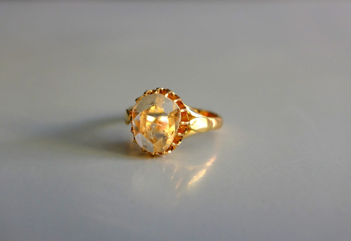 Antique Rose Cut Diamond Ring 18k Chinese | Gem Gardener