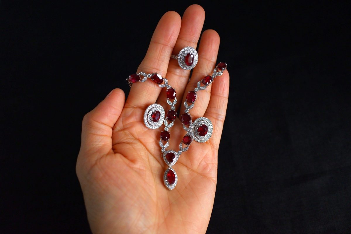 15ct Pigeon Blood Necklace Unheated Ruby Jewelry | Gem Gardener