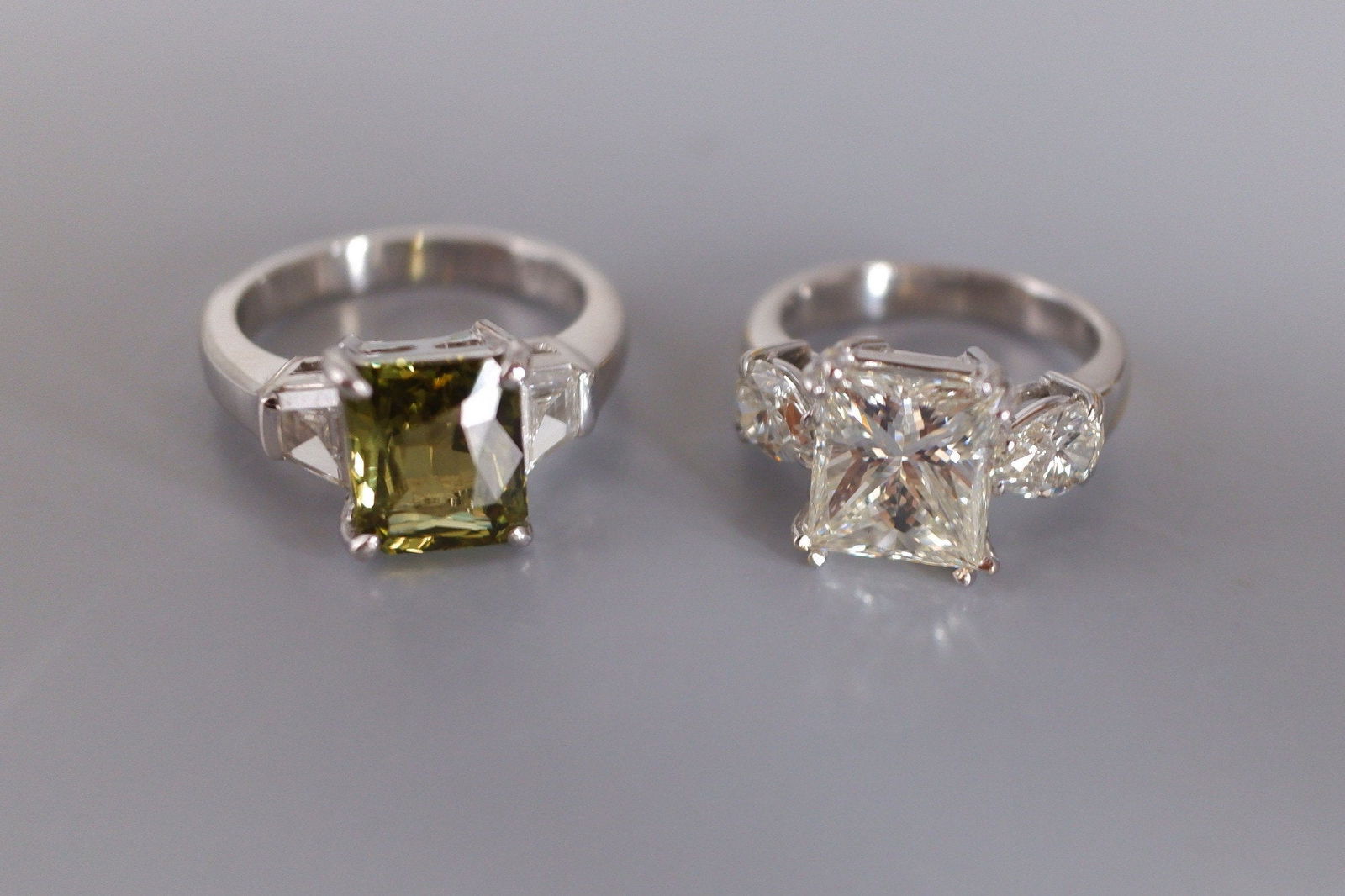 3.25ct Art Deco Rectangular Cut Alexandrite Ring | Gem Gardener