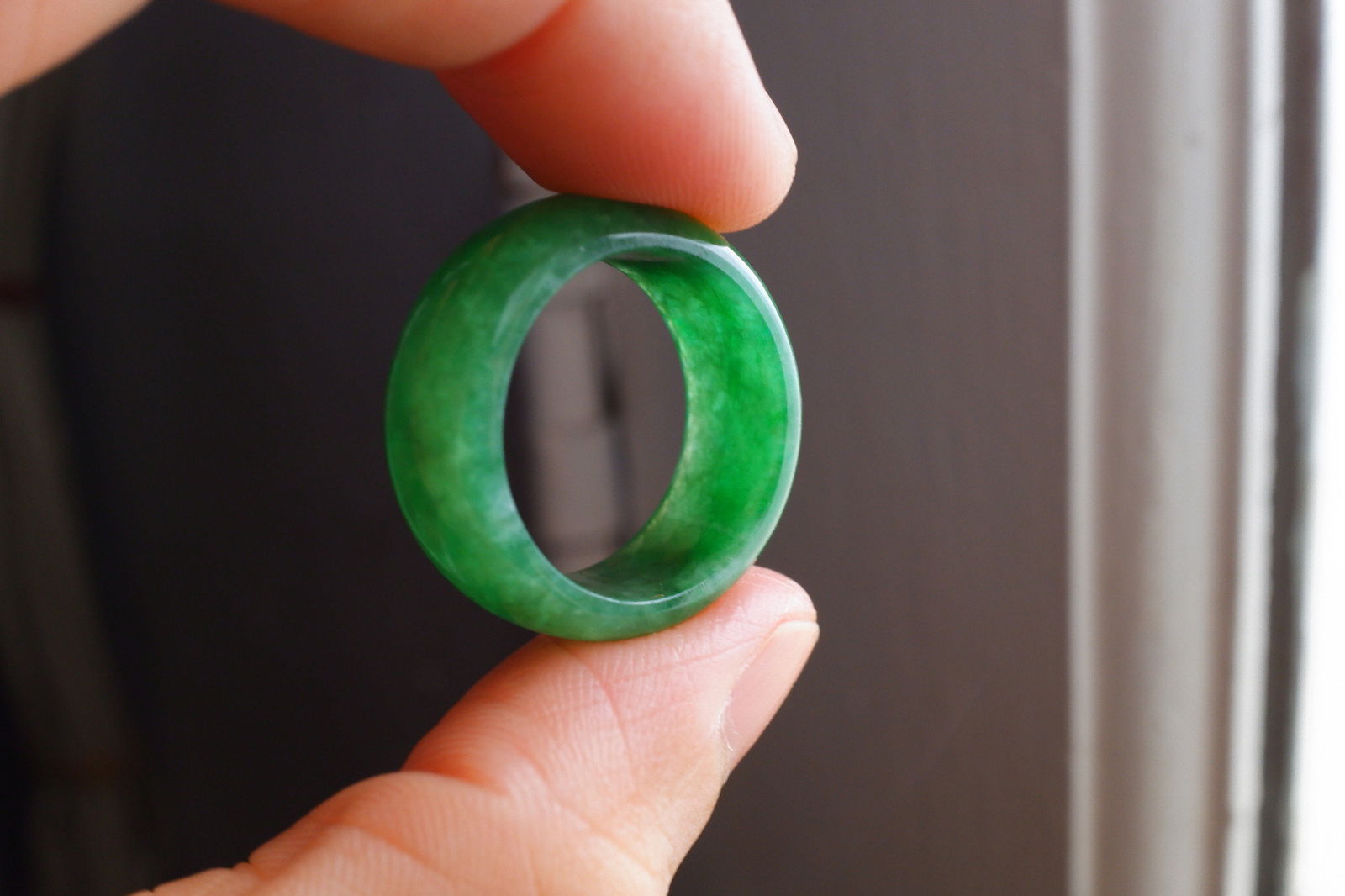 Antique Jadeite Jade Hololith Ring | GEM GARDENER