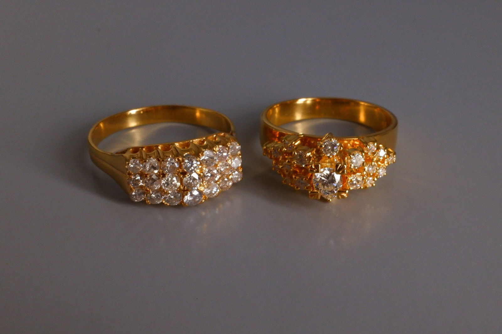 Vintage Chinese Tiered Diamond Ring 20k | GEM GARDENER