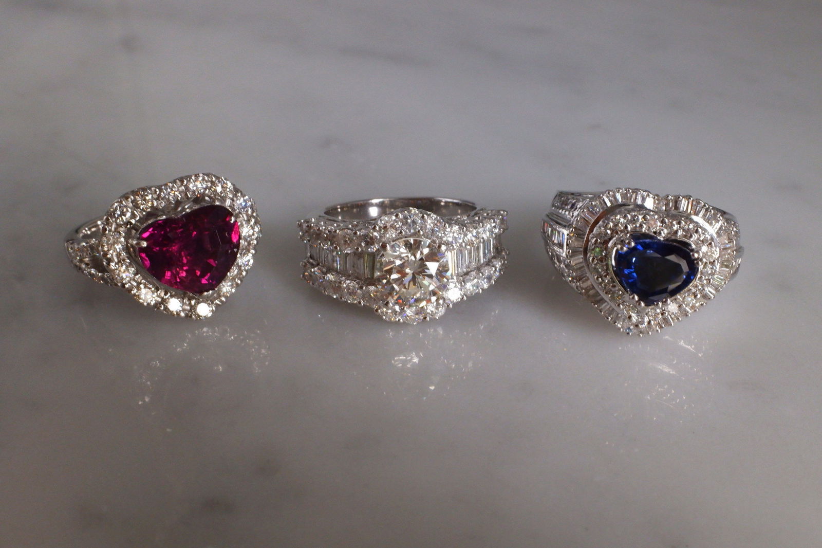 4ct Corundum Ruby Ring Heart Halo Ring 18k Ruby Sapphire | GEM GARDENER