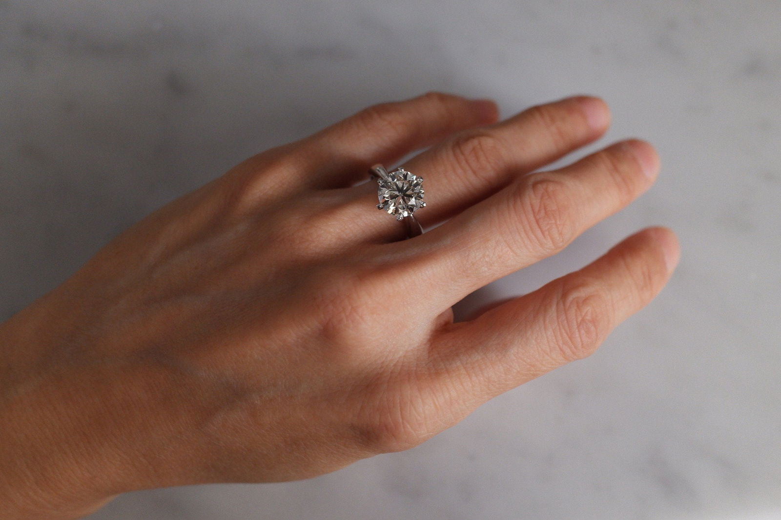 3 Carat Diamond Solitaire Ring Platinum | Gem Gardener
