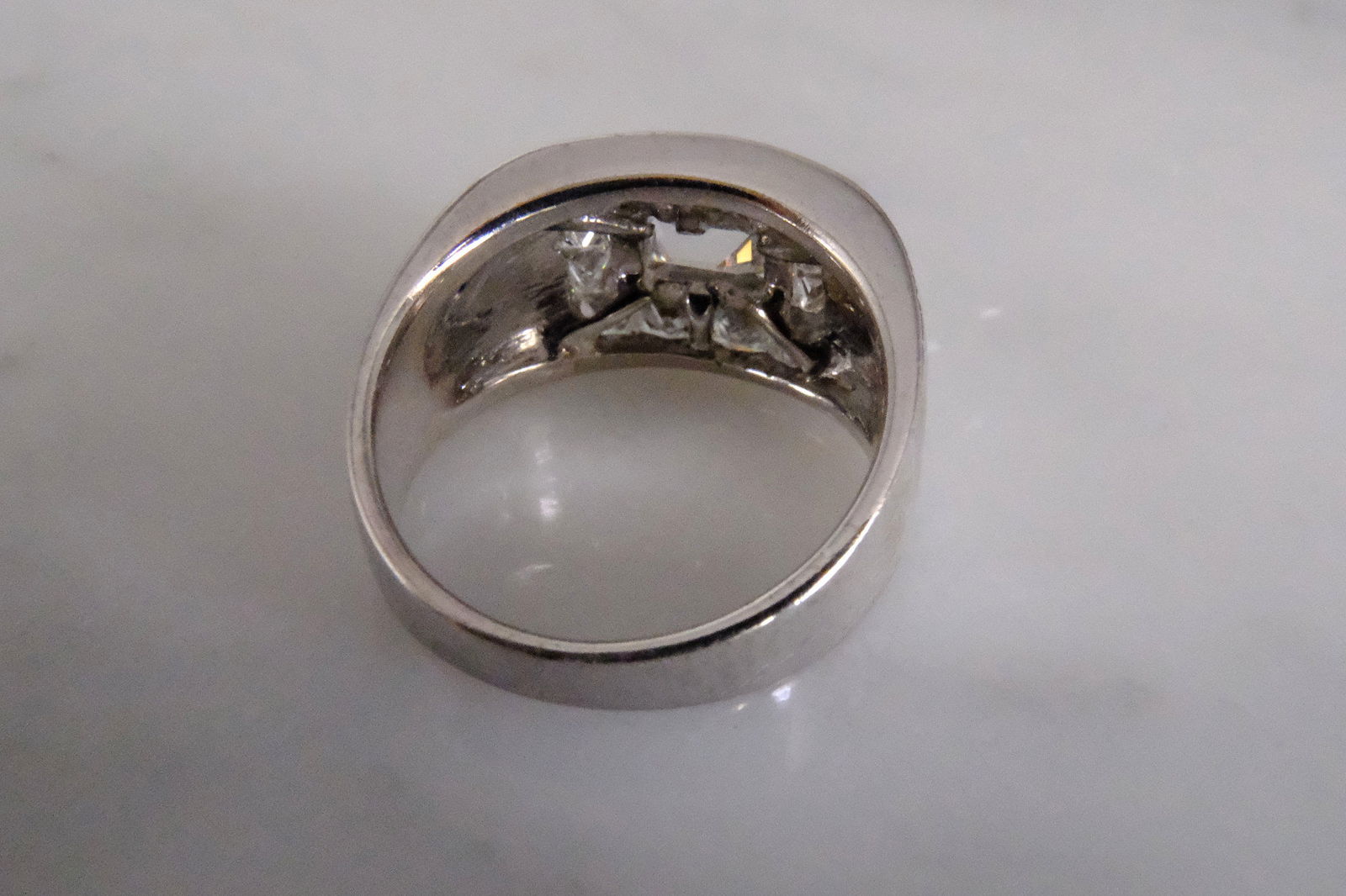 1ct Emerald Cut Diamond Ring Men Pinky 18k | GEM GARDENER