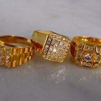 Cluster Emblem Ring Mafia Gold Ring | GEM GARDENER