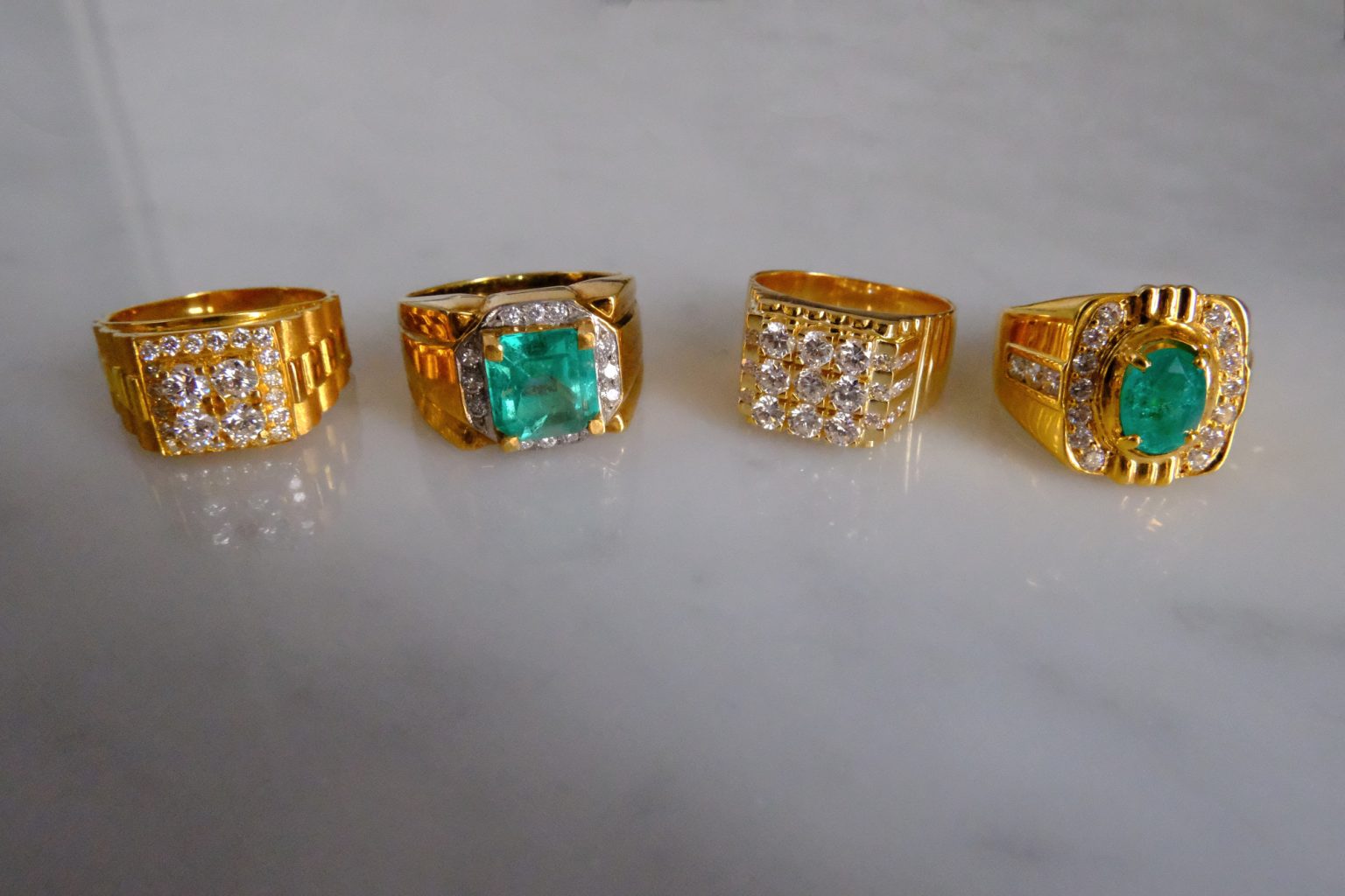 Cluster Emblem Ring Mafia Gold Ring | GEM GARDENER