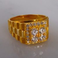 Cluster Emblem Ring Mafia Gold Ring | GEM GARDENER