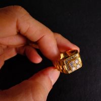 Cluster Emblem Ring Mafia Gold Ring | GEM GARDENER