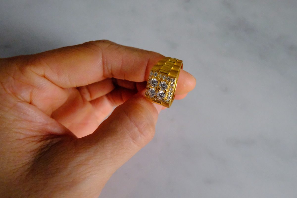 Cluster Emblem Ring Mafia Gold Ring | GEM GARDENER