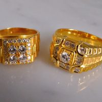 Cluster Emblem Ring Mafia Gold Ring | Gem Gardener