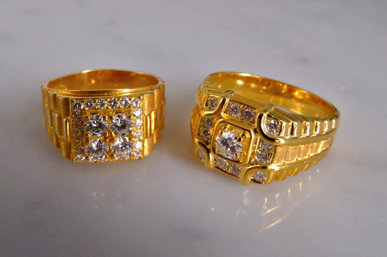 Cluster Emblem Ring Mafia Gold Ring | GEM GARDENER