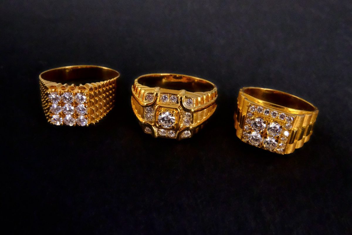 Cluster Emblem Ring Mafia Gold Ring | GEM GARDENER