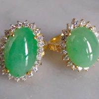 Celadon Jadeite Jade Dome Ring 18k | Gem Gardener