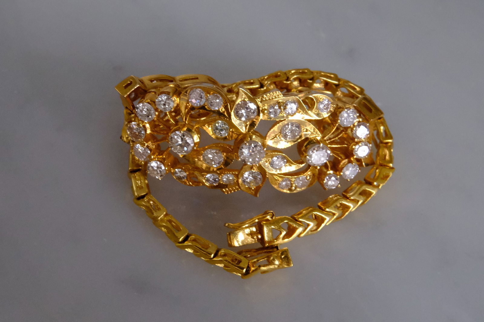 Antique Old Cut Diamond Bracelet 20k Chinese | Gem Gardener