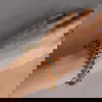 Burmese Sapphire Bracelet Cuff Bangle Vintage 18k | GEM GARDENER