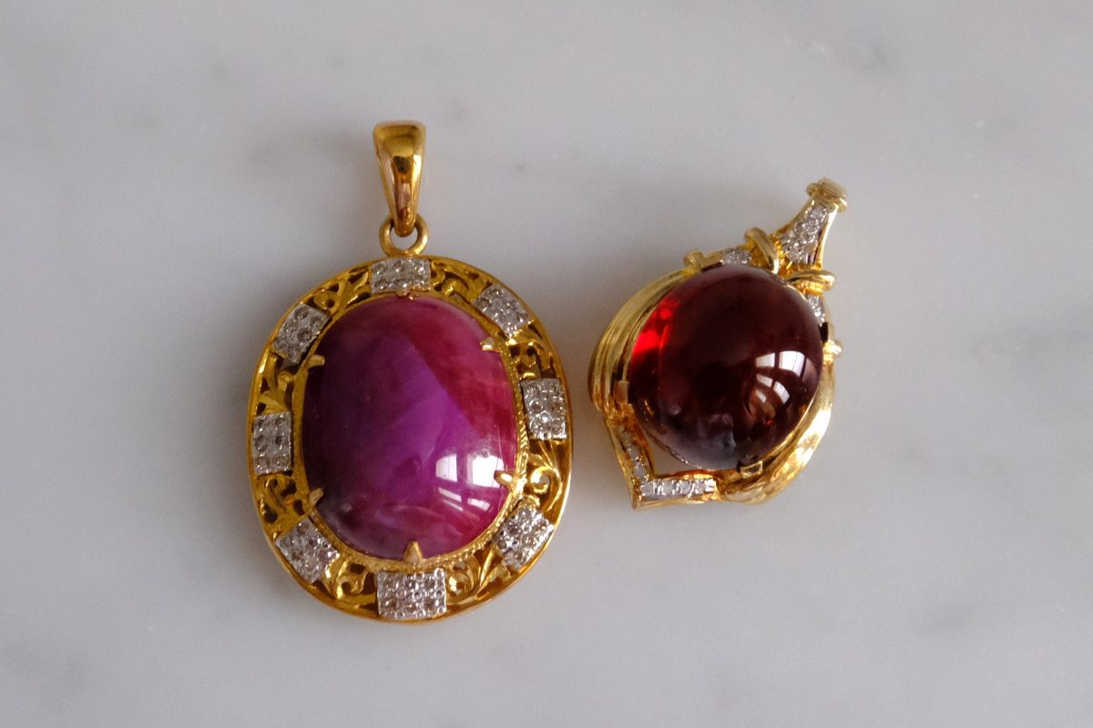 Antique Burmese Big Ruby Pendant 18k | Gem Gardener