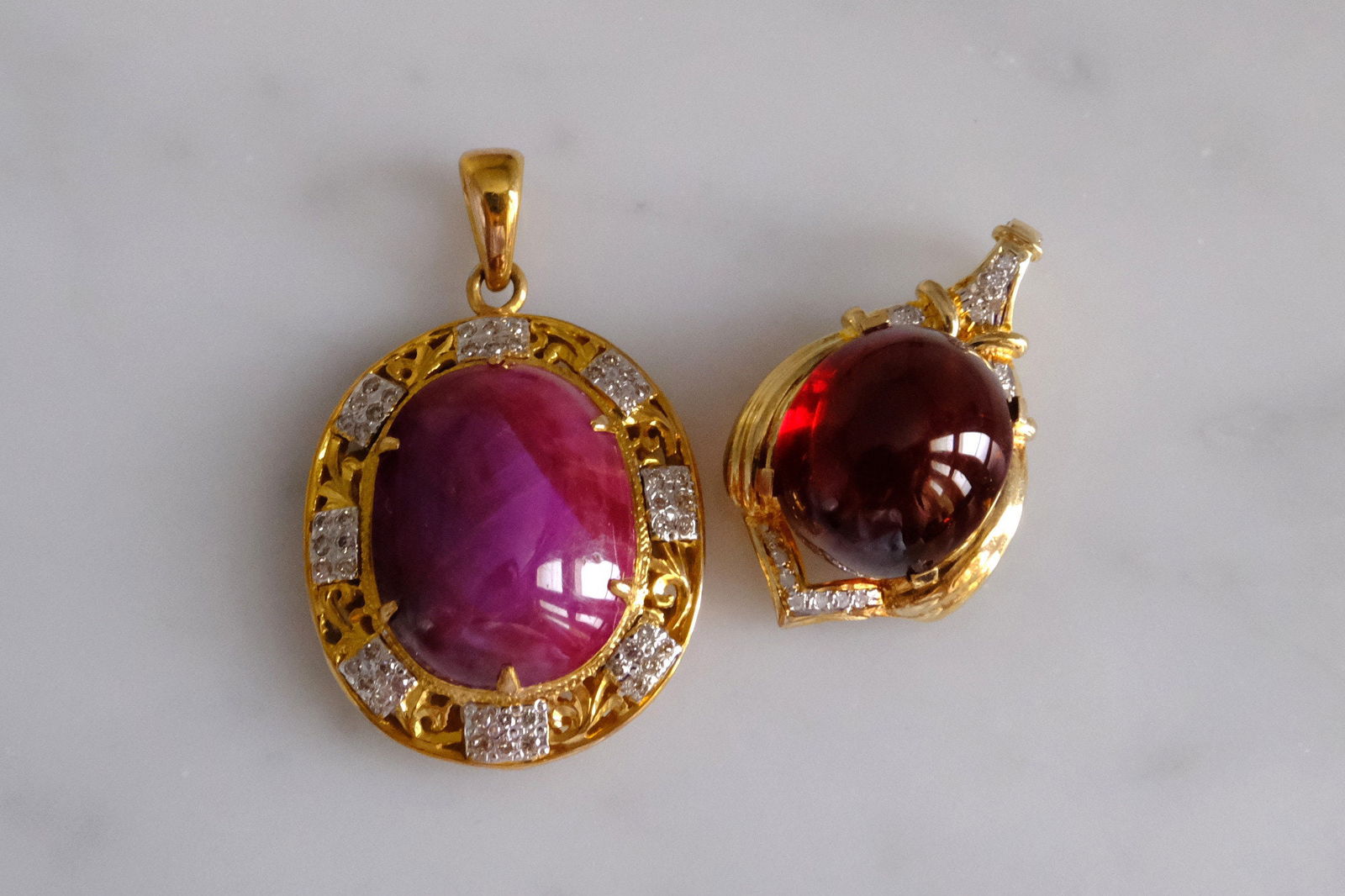 Antique Burmese Big Ruby Pendant 18k | Gem Gardener