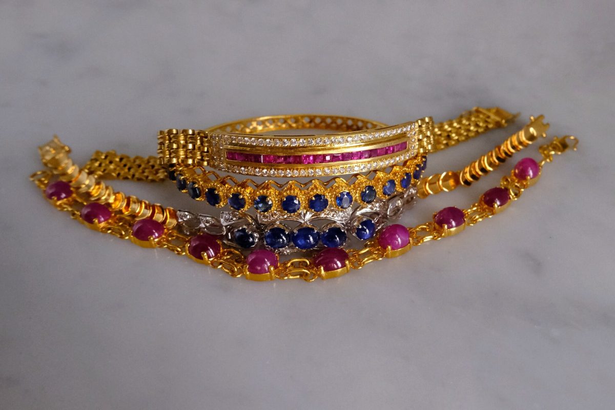 Chinese Vintage Ruby Bracelet 18k | GEM GARDENER