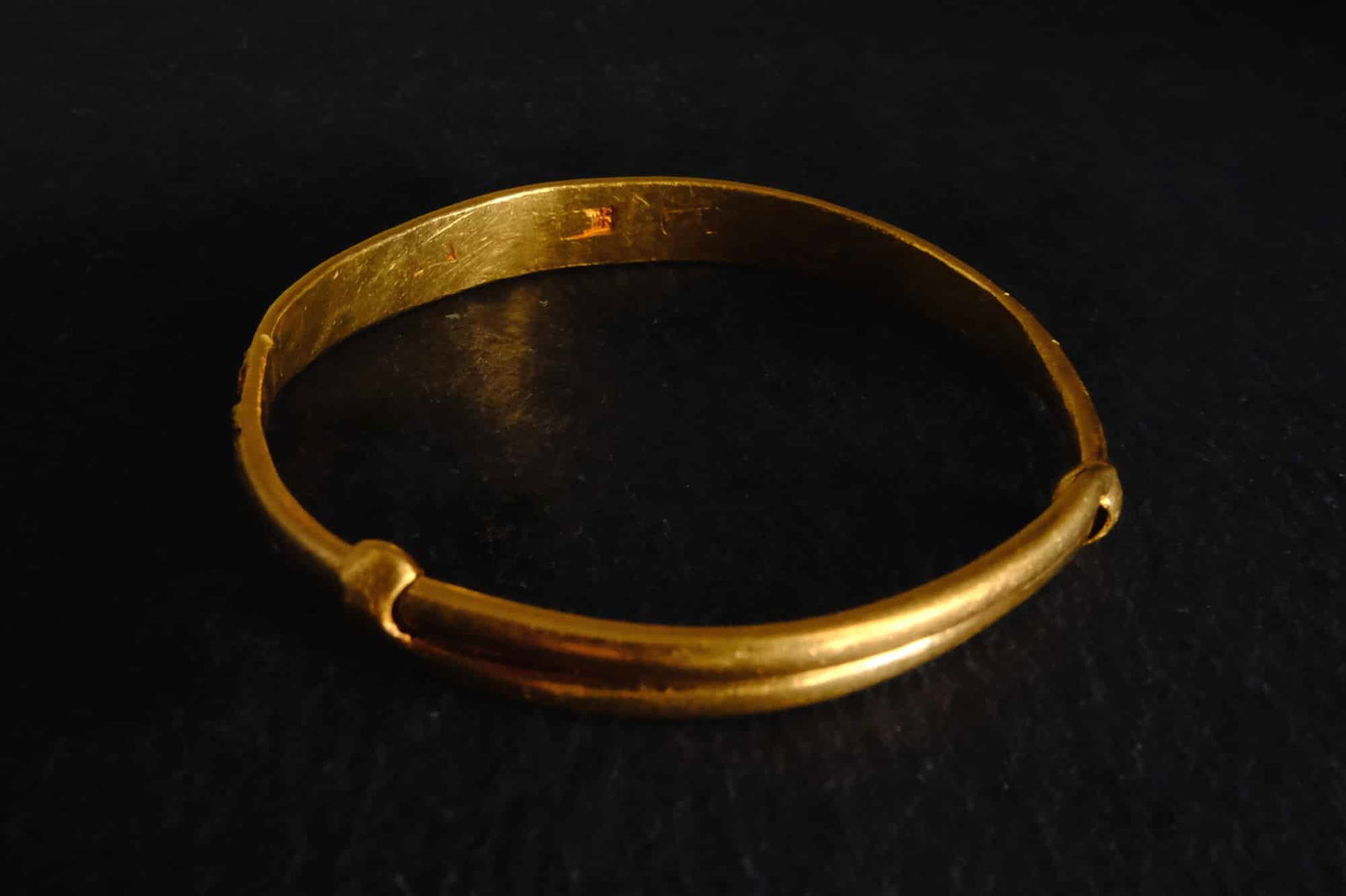 24k Antique Gold Bangle 19th Century Chinese | Gem Gardener