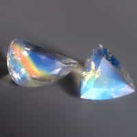 Trillion Cut Faceted Moonstone Gem | GEM GARDENER