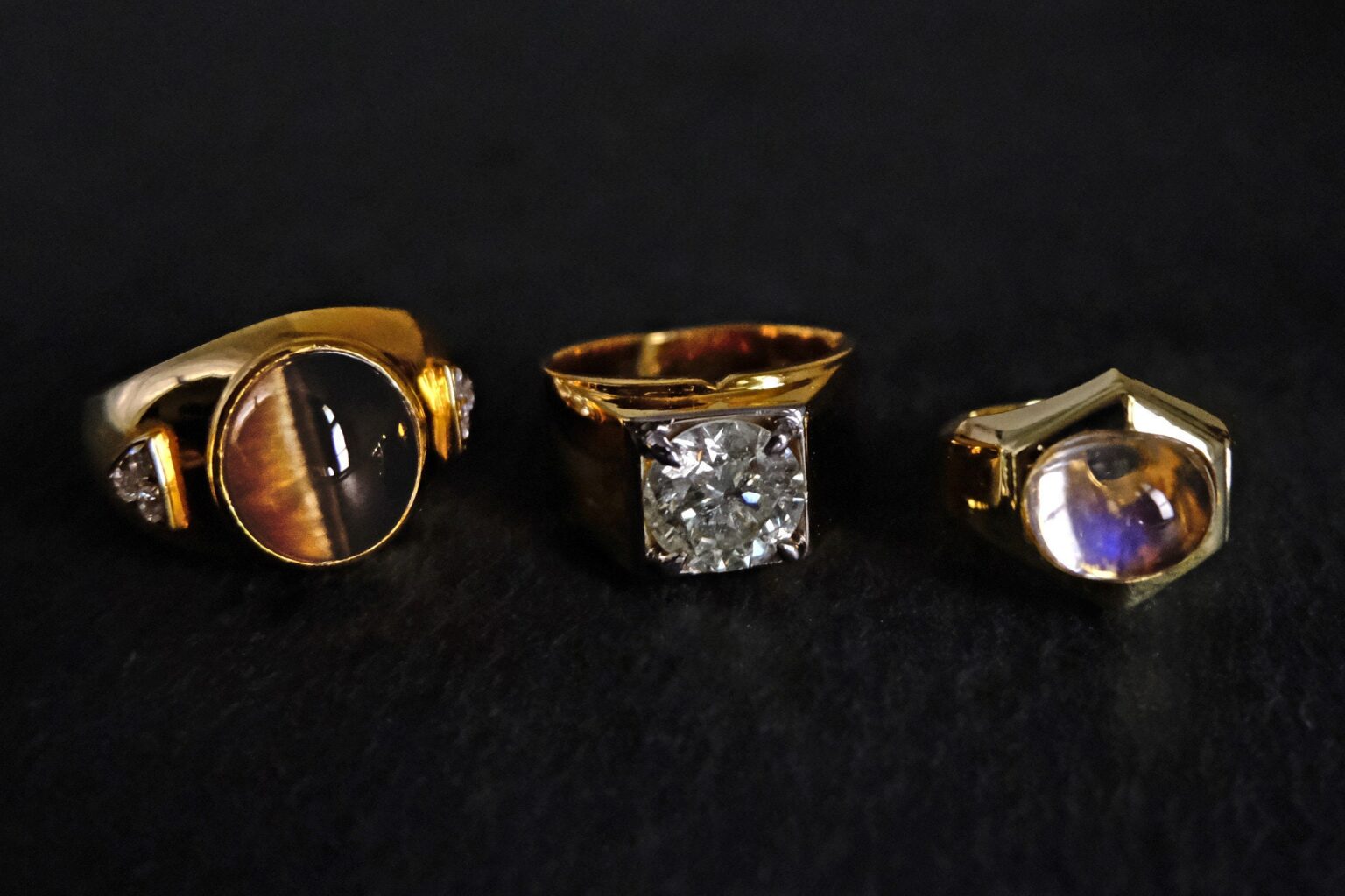 3ct Diamond Ring Mens Vintage Classic Solitaire 22k | Gem Gardener
