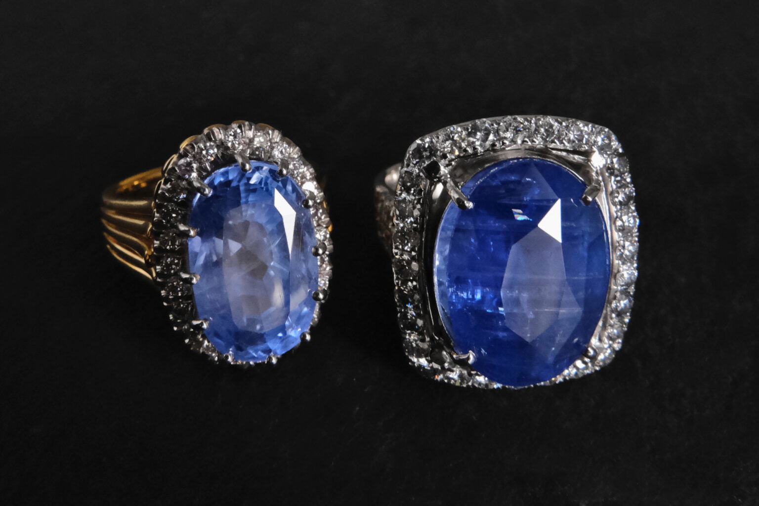 19ct Burmese Large Sapphire Diamond Ring 18k | GEM GARDENER