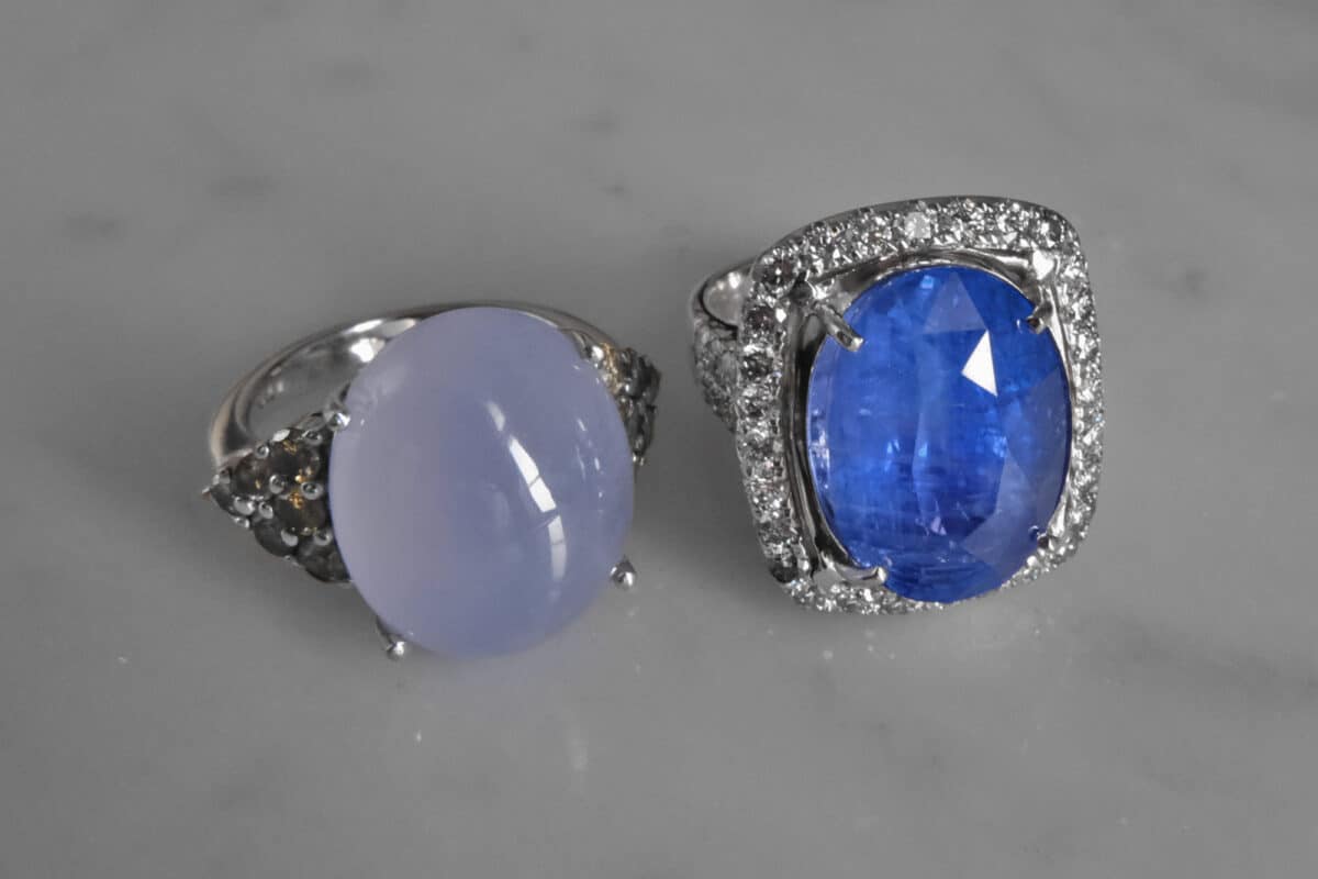 19ct Burmese Large Sapphire Diamond Ring 18k | GEM GARDENER