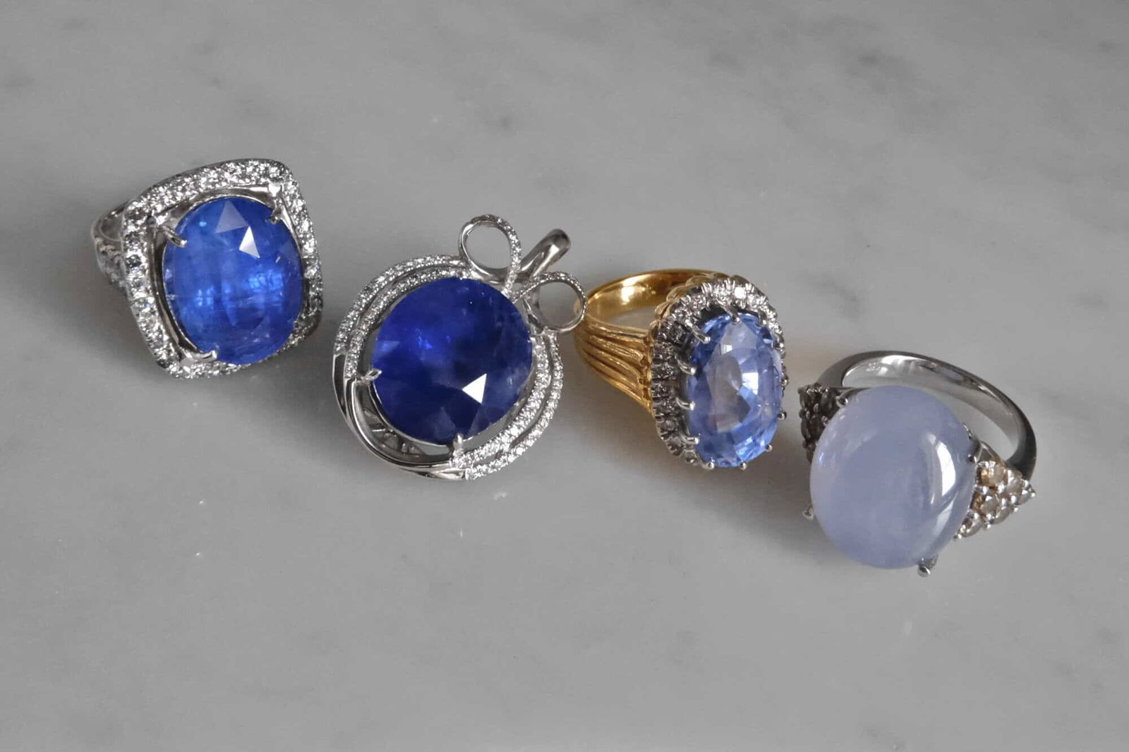 19ct Burmese Large Sapphire Diamond Ring 18k | Gem Gardener