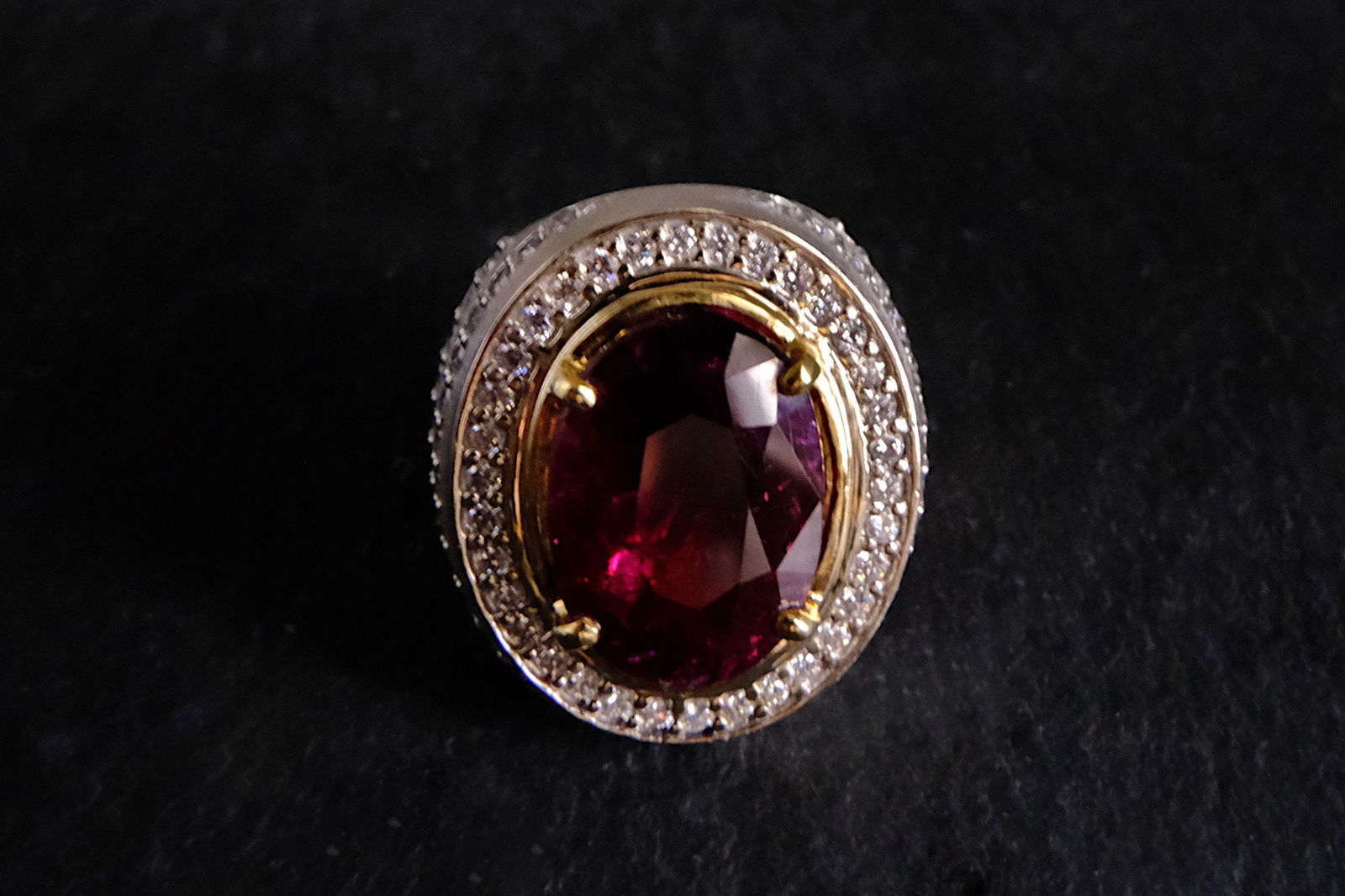 11ct Natural Ruby Ring Mens 18k Vintage | Gem Gardener