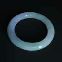 Glow Lavender Green Jade Bangle 58mm | Gem Gardener