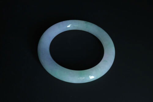 Glow Lavender Green Jade Bangle 58mm | Gem Gardener