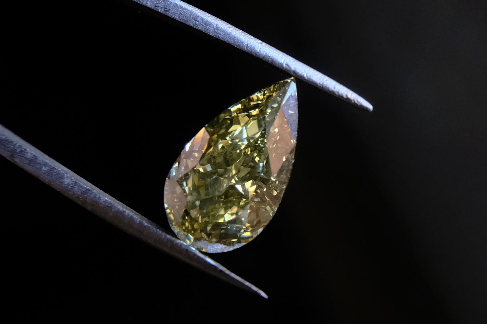 3ct Fancy Dark Green Diamond | GG